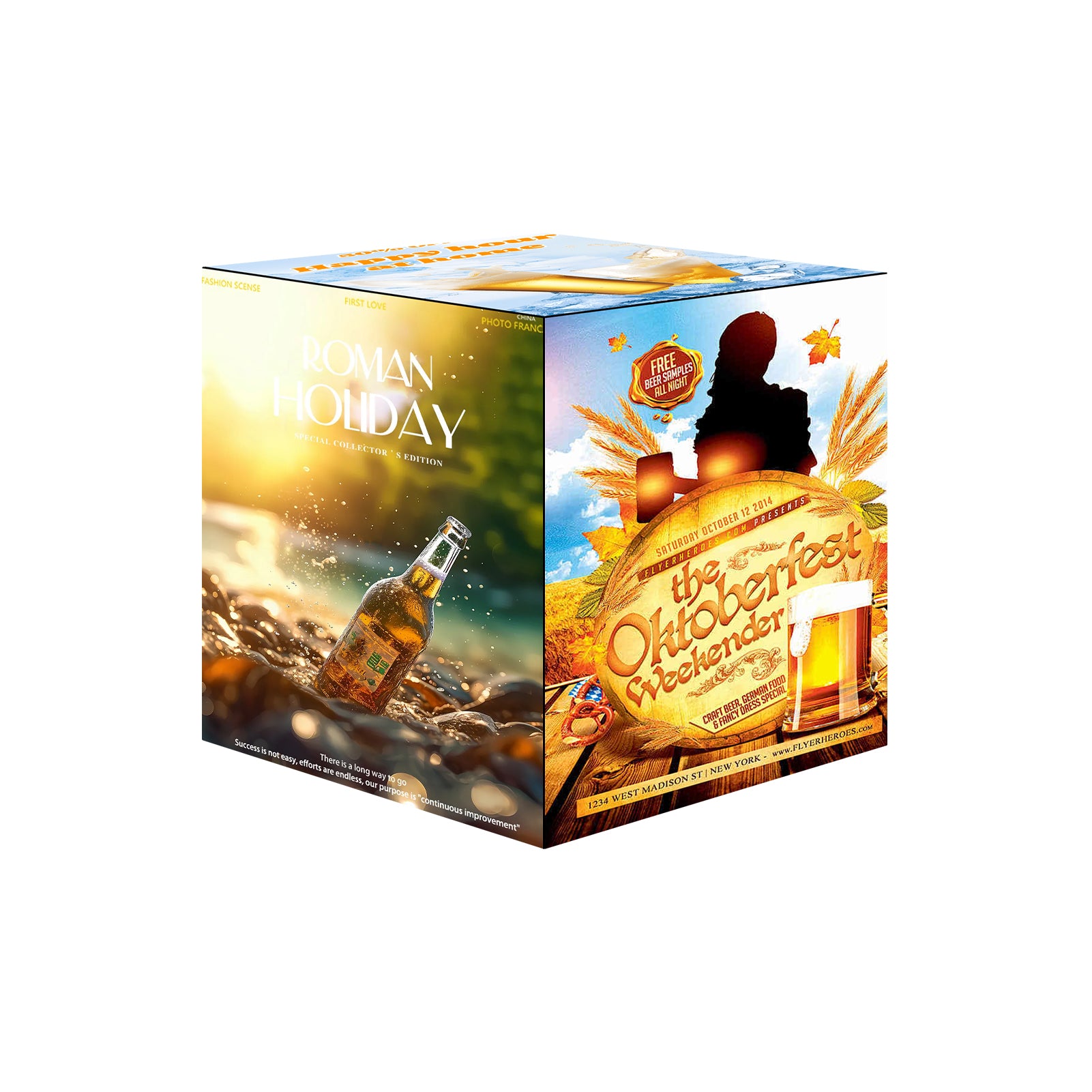 5 Faces (320x320 mm) Cube LED Display P2.5 (2.5mm Pixel Pitch) Outdoor