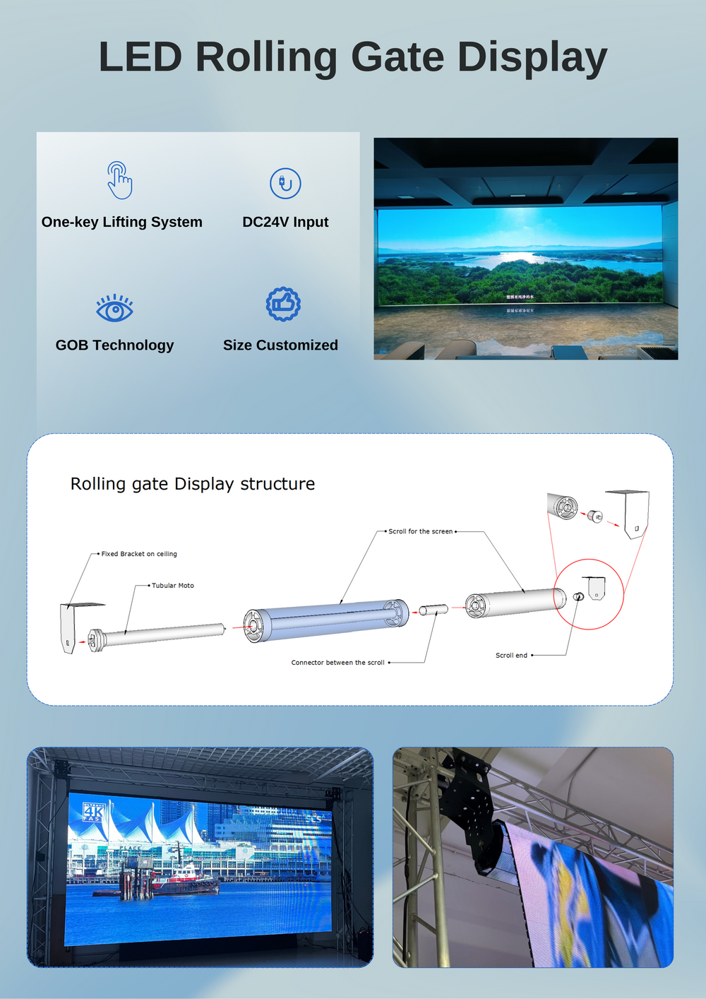 LED Rolling Display Screen