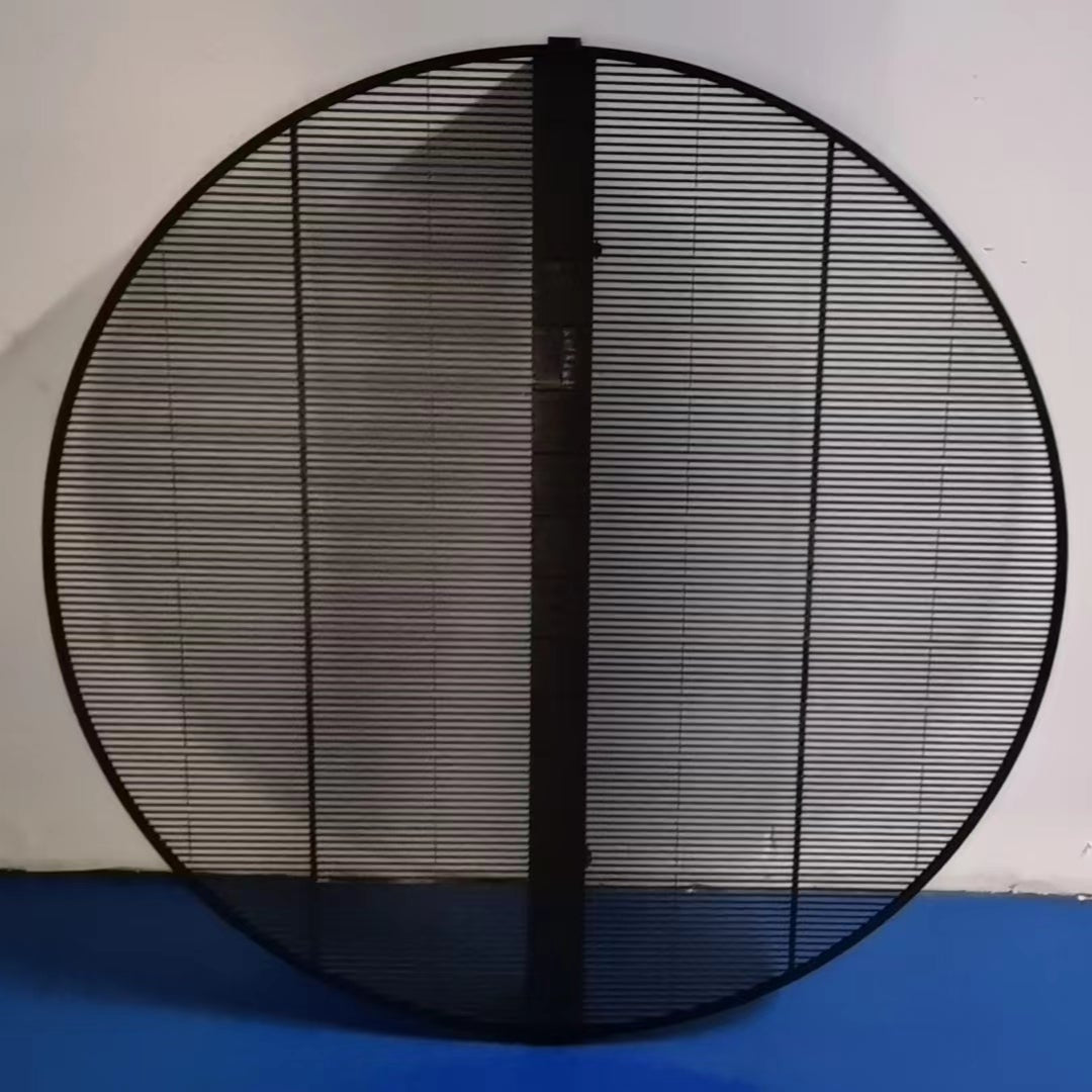 P3.91-P7.81 Transparent Round LED Display Indoor Single Face High Brig