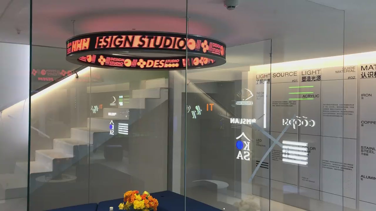 LED Ticker Display as News Ticker, Stock Ticker, Scrolling Text Ticker